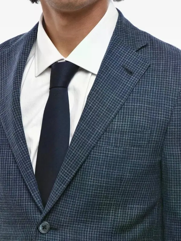 Corneliani Houndstooth Single-breasted Blazer