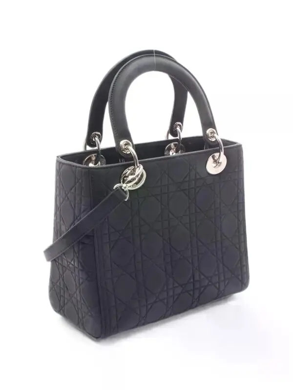 Dior Lady Cannage Handbag - Black