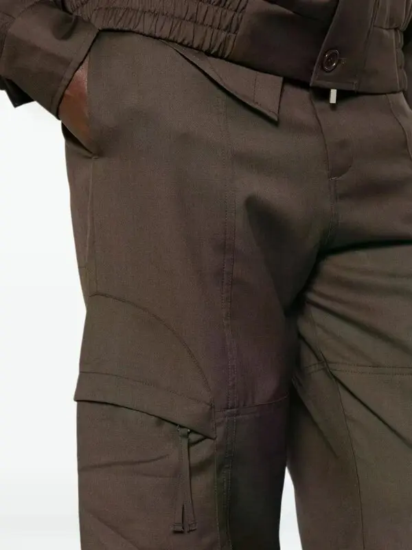 THE FRANKIE SHOP Belted Wide Leg Cargo Trousers