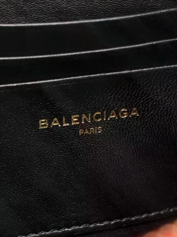 Balenciaga Leather Quilted Logo Shoulder Bag