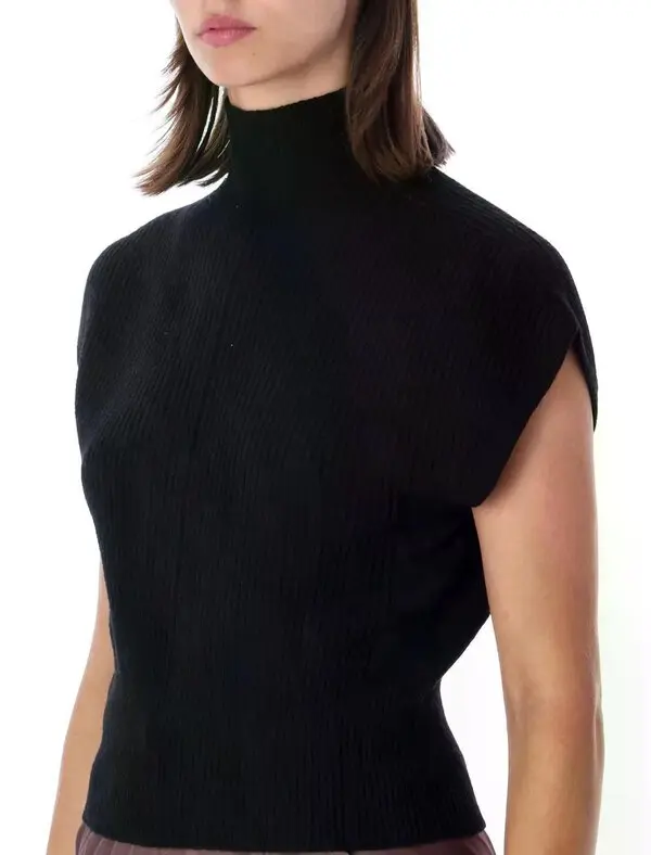 Rick Owens Ribbed-knit High-neck Sweater