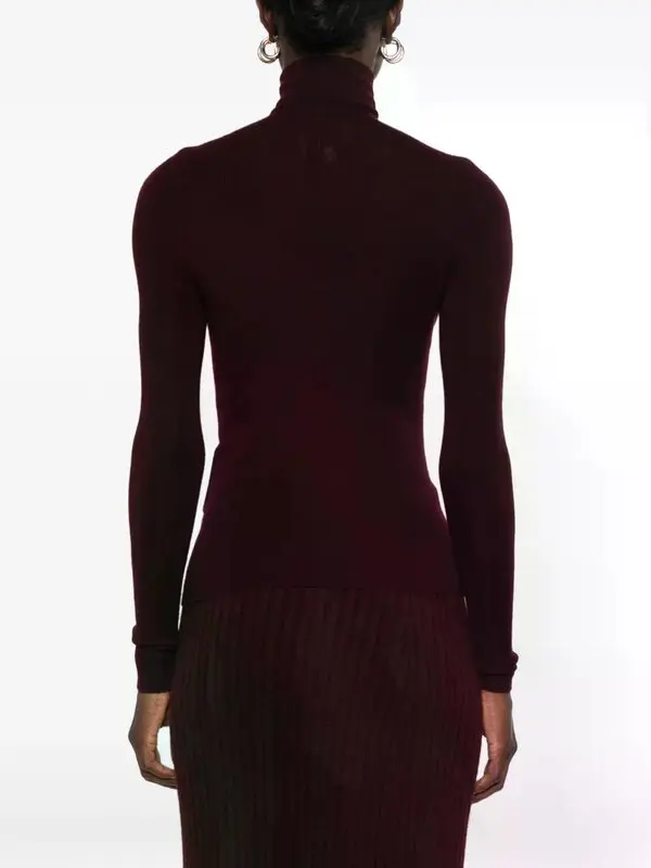 Eric Bompard Ribbed Texture Long Sleeve Sweater
