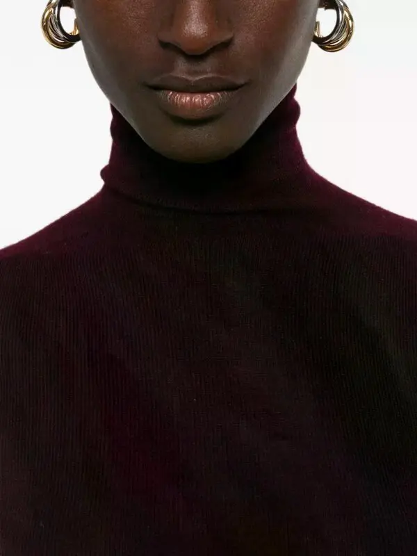 Eric Bompard Ribbed Texture Long Sleeve Sweater