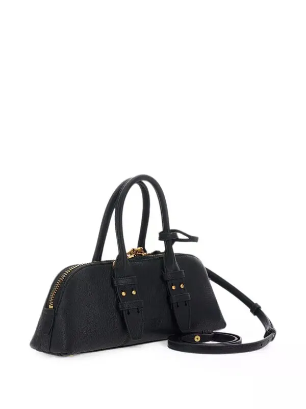 Pinko Grained Leather Love Birds Shoulder Bag