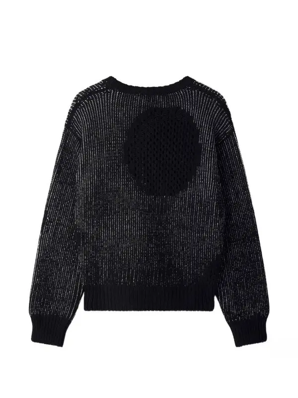 SAGE NATION Weave Cropped Sweater