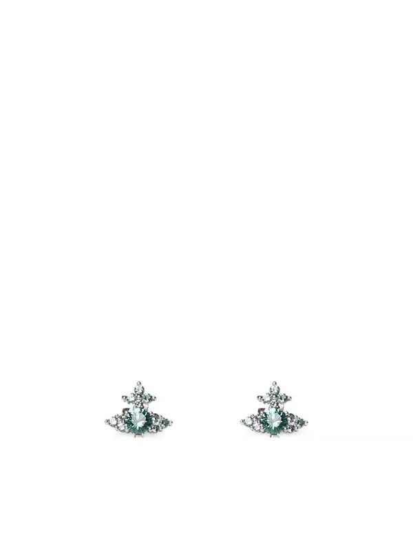 VIVIENNE WESTWOOD Orb Crystal-embellished Earrings - Silver