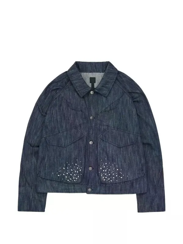 _J.L - A.L_ Mantle Rhinestone-embellished Denim Jacket