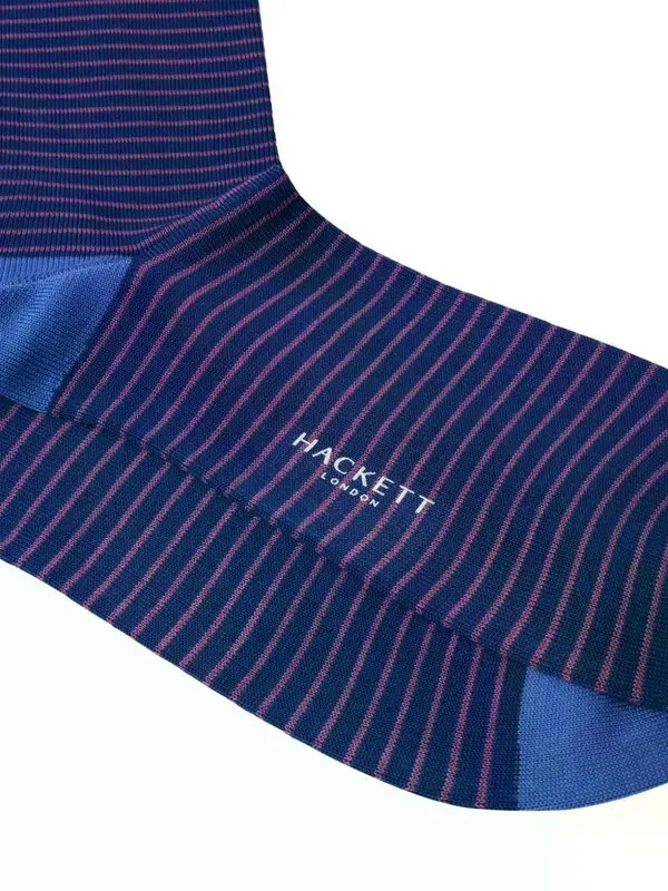 HACKETT LONDON Jacquard-stripe Crew Socks