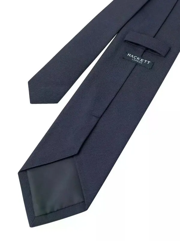 HACKETT LONDON Navy Twill Weave Neck Tie
