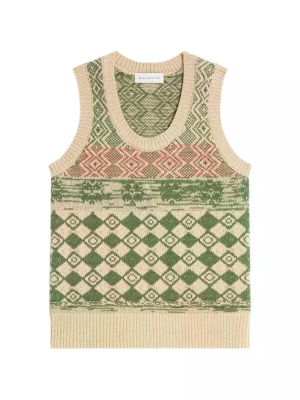 Dries Van Noten Jacquard Wool Sweater