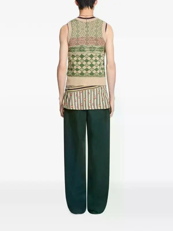 Dries Van Noten Jacquard Wool Sweater