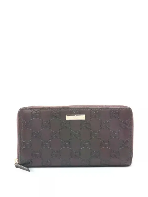 Gucci 2010s Gg Supreme Long Wallet - Brown