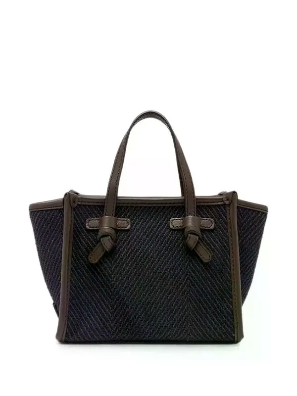 GIANNI CHIARINI Small Miss Marcella Herringbone-knit Tote Bag