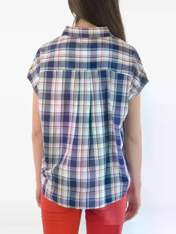 Woolrich Checked Johnny-collar Tunic