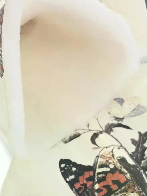 Undercover Modular Butterfly Printed Leather Gloves
