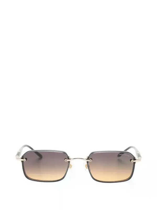 Montblanc Rectangle Frame Sunglasses - Black