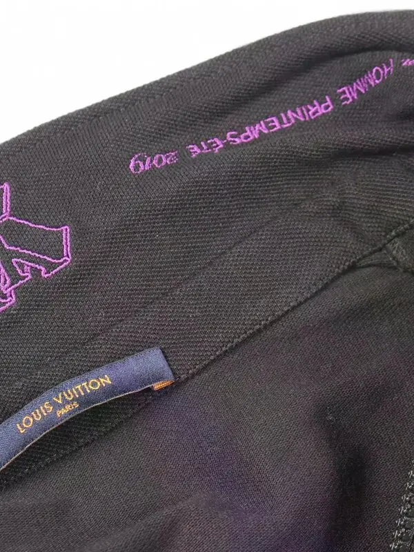 LOUIS VUITTON 2010s Logo-embroidered Polo Shirt