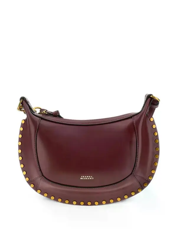 Isabel Marant Étoile Oskan Moon Shoulder Bag In Soft Leather - Red