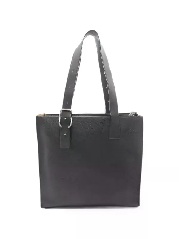 Loewe 2010s Buckle Anagram Tote Bag