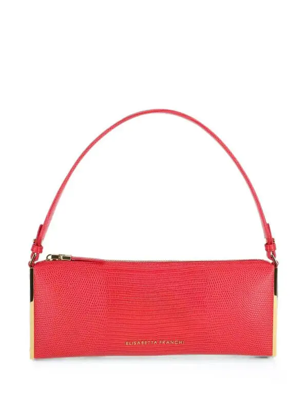 Elisabetta Franchi Lizard-effect Shoulder Bag