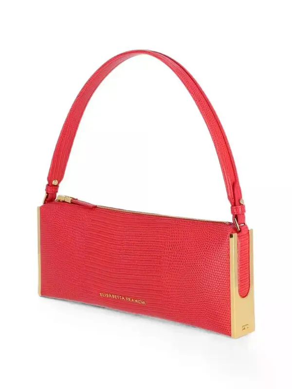 Elisabetta Franchi Lizard-effect Shoulder Bag