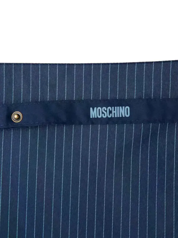 Moschino Pinstripe-print Logo-print Umbrella