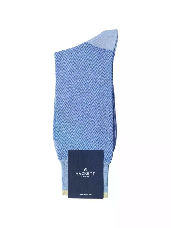 HACKETT LONDON Herringbone Patterned Dress Socks