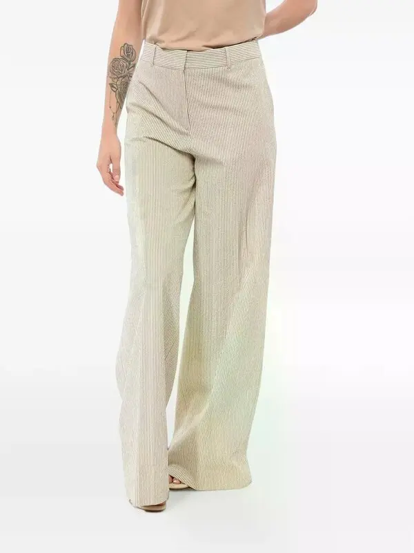 QL2 QUELLEDUE Striped Wide-leg Trousers