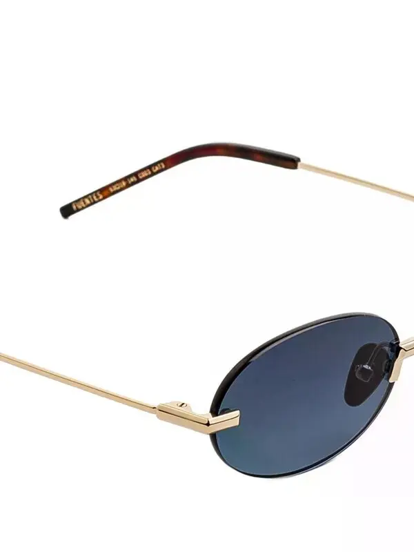 KALEOS Fuentes Oval-frame Sunglasses - Gold