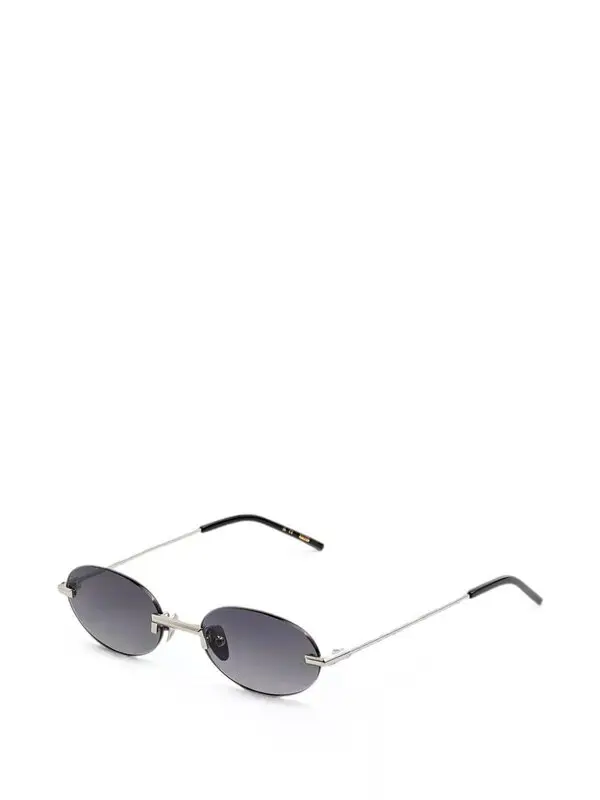 KALEOS Fuentes Oval Rimless Sunglasses - Silver