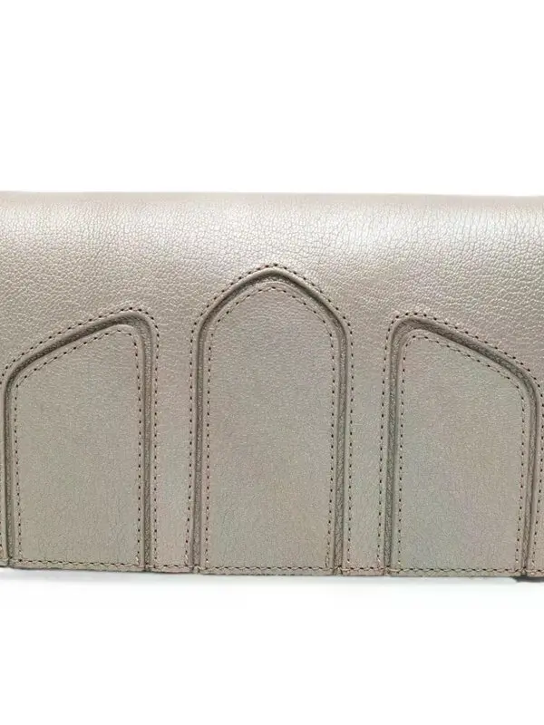 DELAGE Leather Cross Body Bag - Grey