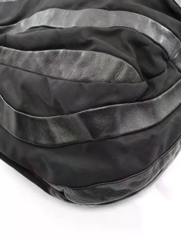 Prada 2000s Striped Leather Handbag