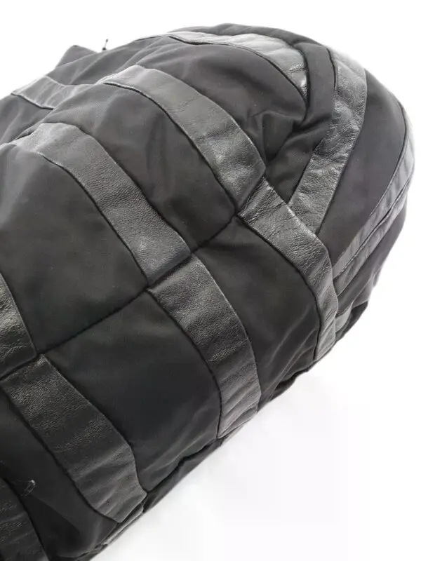 Prada 2000s Striped Leather Handbag