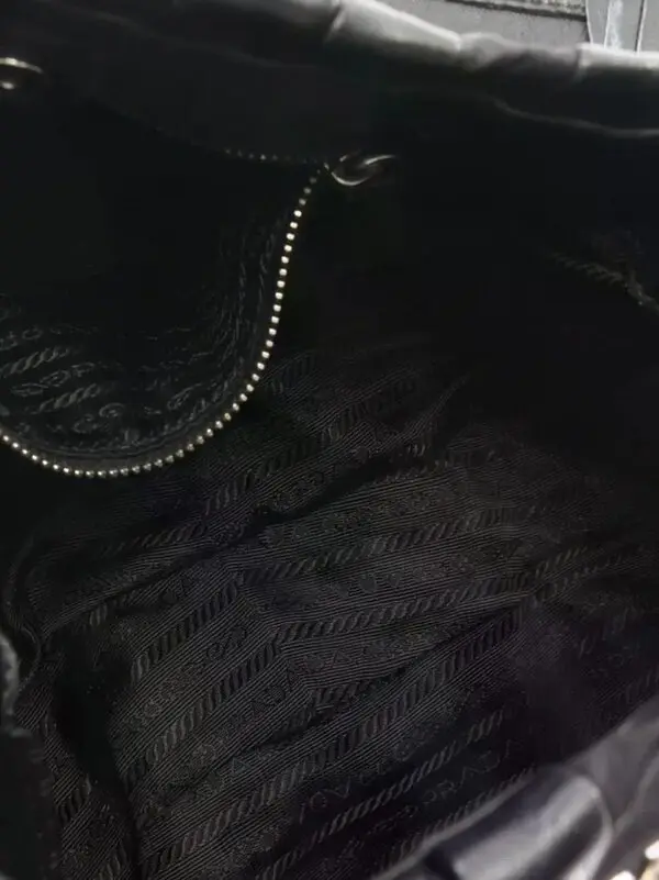 Prada 2000s Striped Leather Handbag