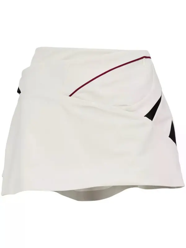 HYEIN SEO Low-rise Layered Wrap Miniskirt - Neutrals