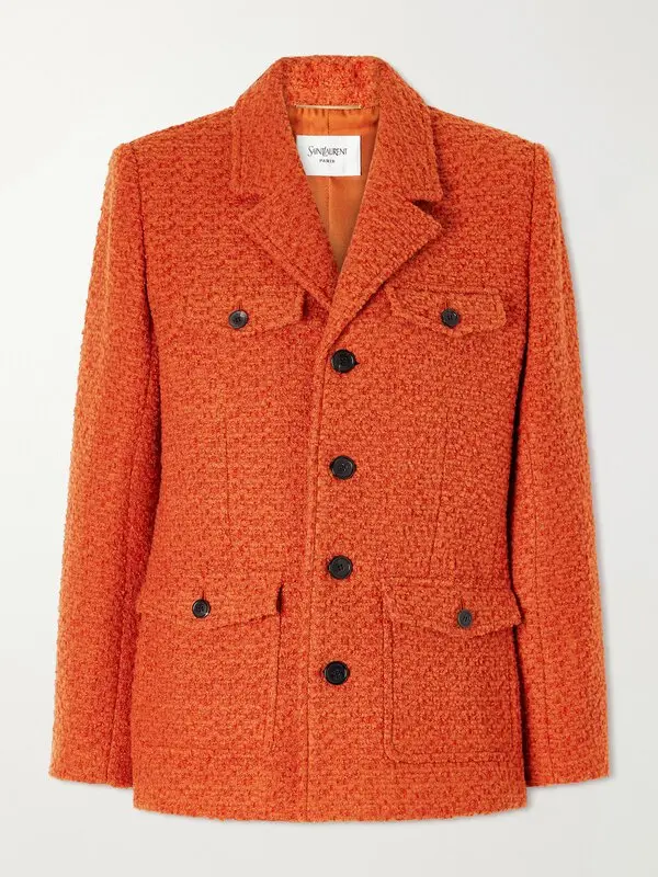 Saint Laurent Wool-blend Tweed Blazer