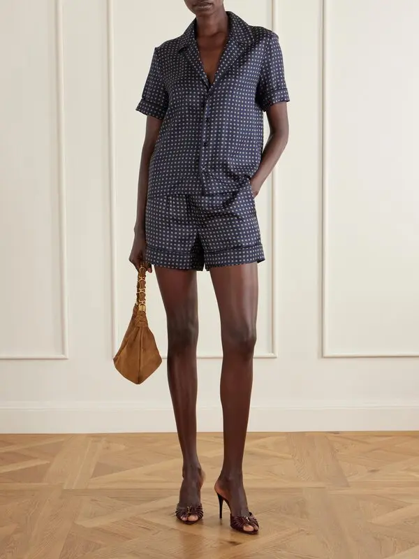 Saint Laurent Printed Silk-twill Shirt