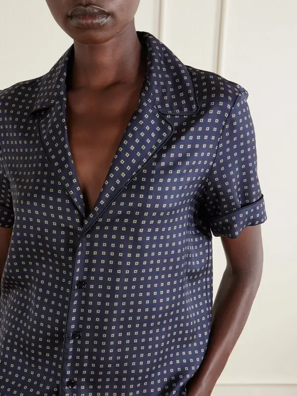 Saint Laurent Printed Silk-twill Shirt