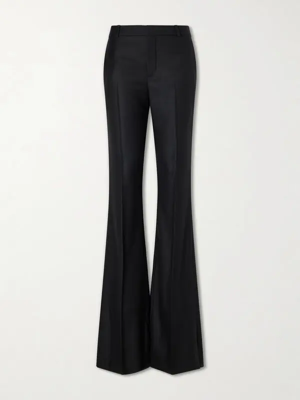 Saint Laurent Cashmere Flared Trousers