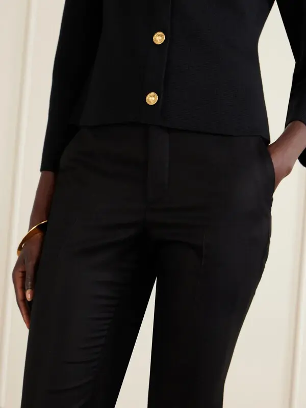 Saint Laurent Cashmere Flared Trousers