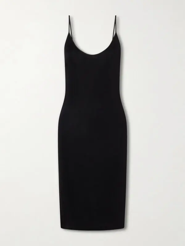 Saint Laurent Jersey Midi Dress