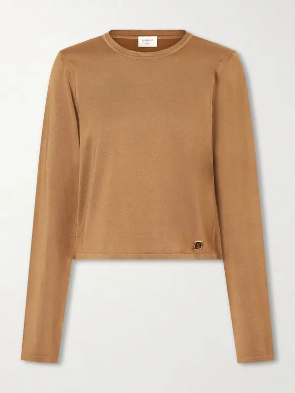 Saint Laurent Woven Logo T-shirt