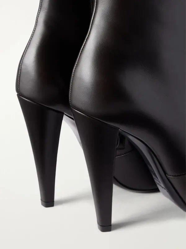 Saint Laurent 77 110 Leather Knee Height Boots