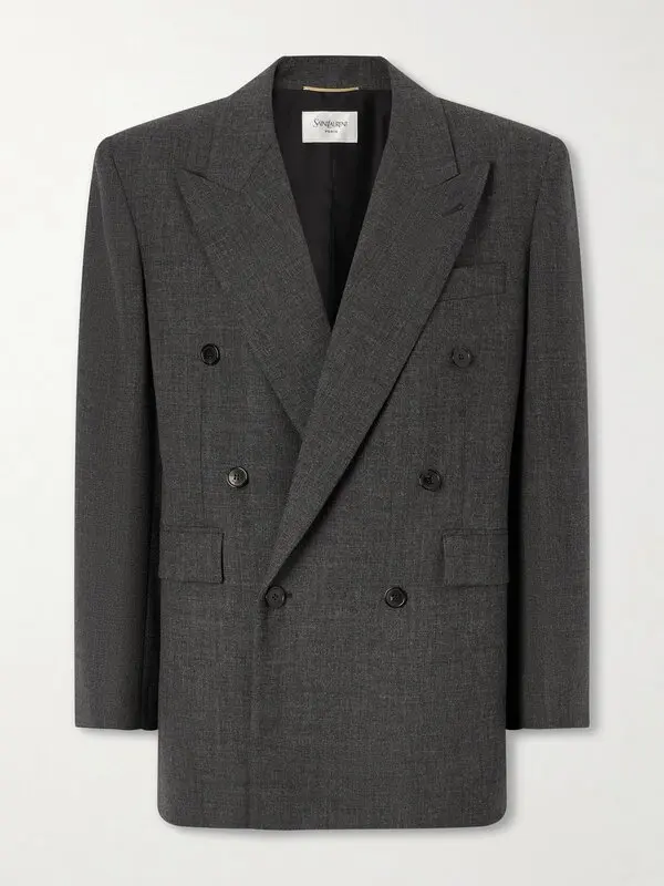 Saint Laurent Wool Double-breasted Blazer