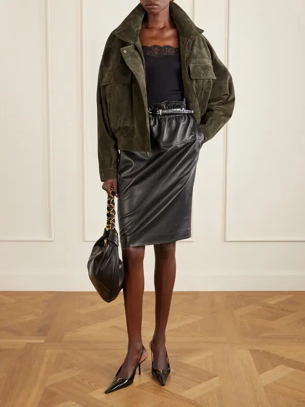 Saint Laurent Leather Skirt