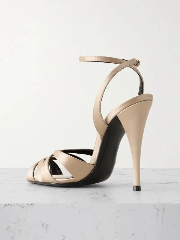 Saint Laurent Chandelle Satin Sandals