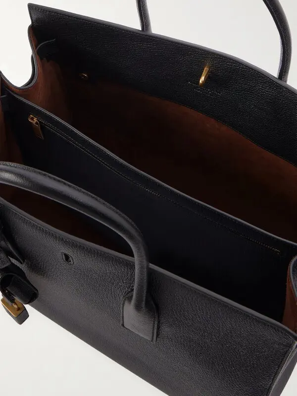 Saint Laurent Sac De Jour Large Textured-leather Shoulder Bag