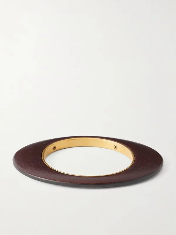 Saint Laurent Blade Gold-tone Bracelet