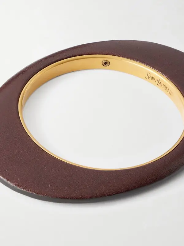 Saint Laurent Blade Gold-tone Bracelet