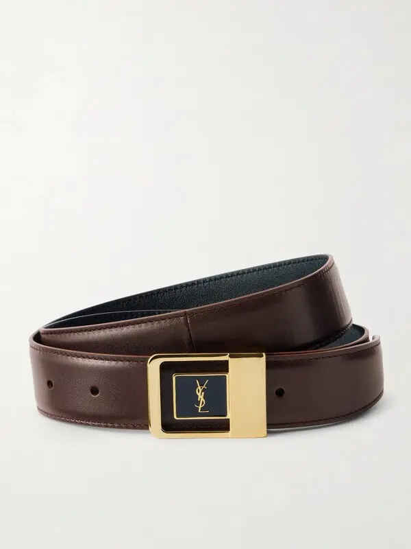 Saint Laurent Le 66 Leather Belt